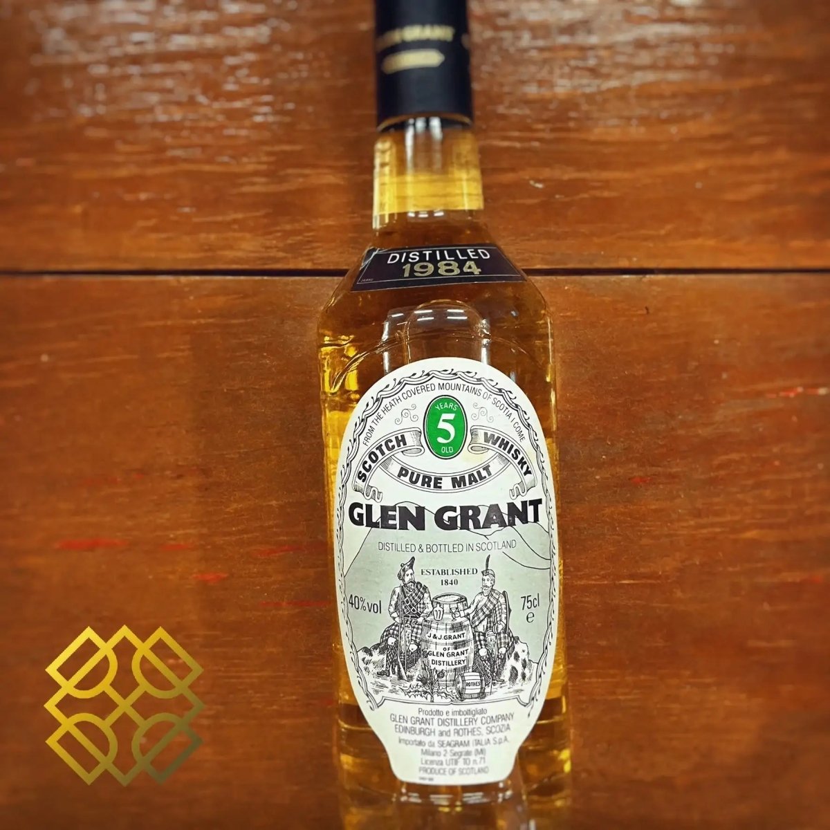 Glen Grant - 5YO, 1984, Seagram Italia Import, 40% - Alcohol Please